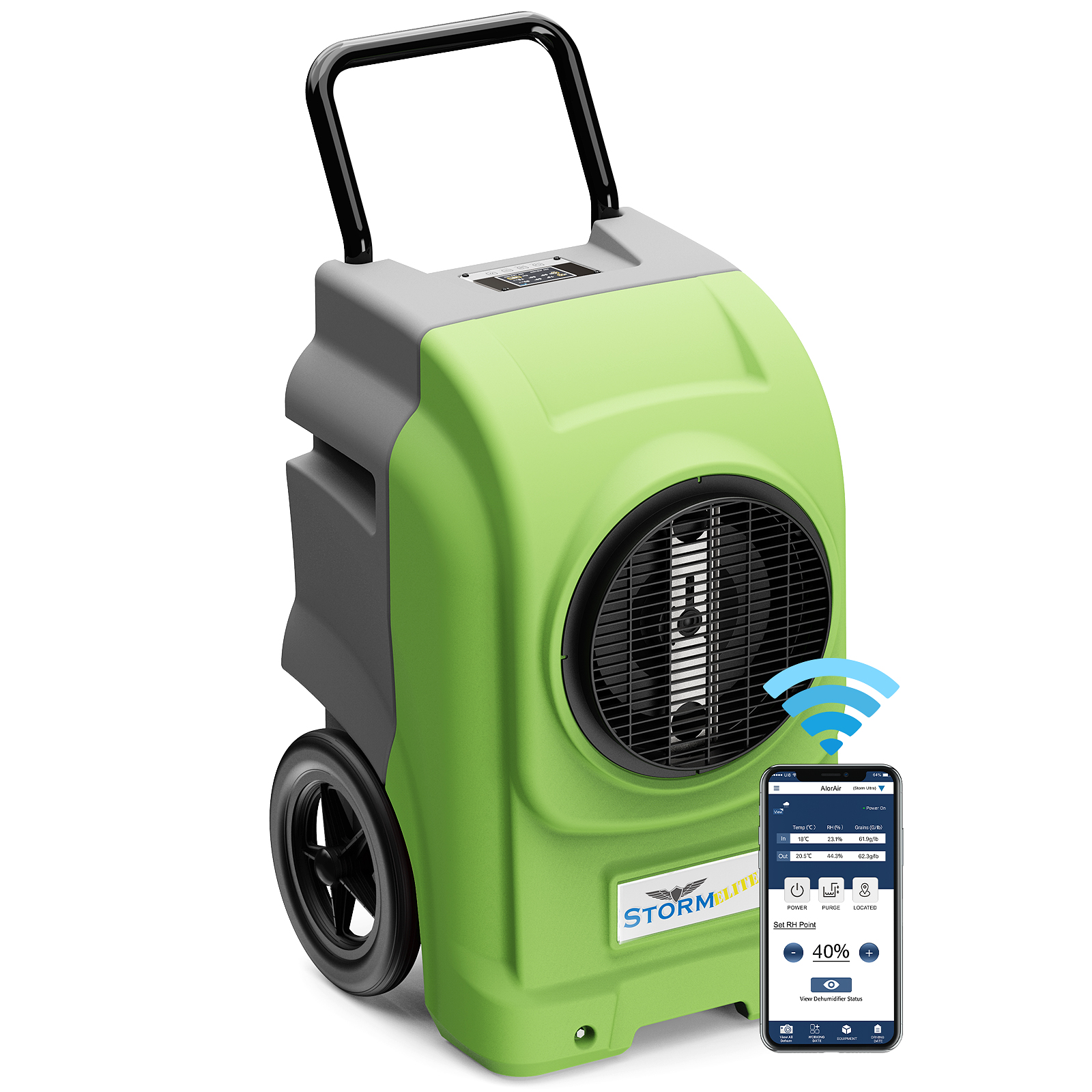 AlorAir Storm Elite LGR Commercial-Grade Dehumidifier